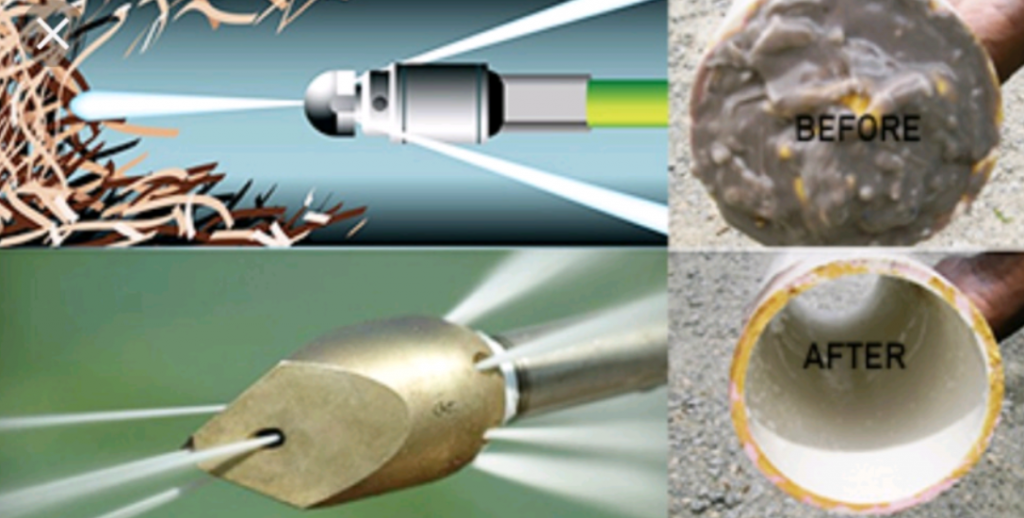 hydro jetting – Before and After 2 | Cass Plumbing